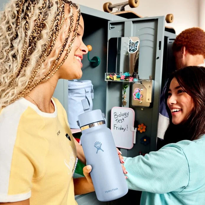 Hydro Flask 32 oz Wide Mouth Water Bottle with Flex Straw Cap – Red ...